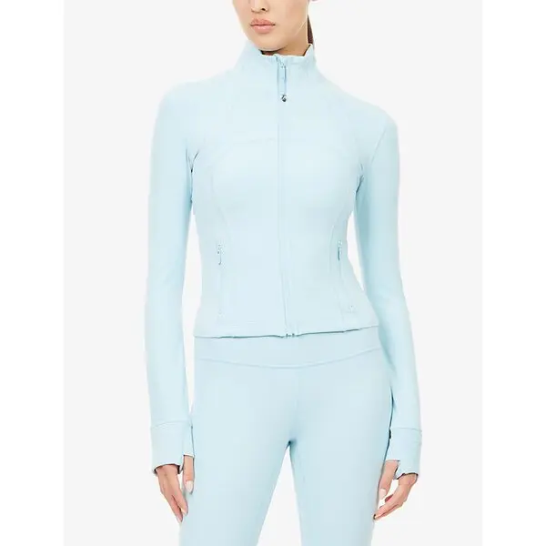 Lululemon Define Nulu Cropped Stretch-Woven Jacket - Foam Cloud